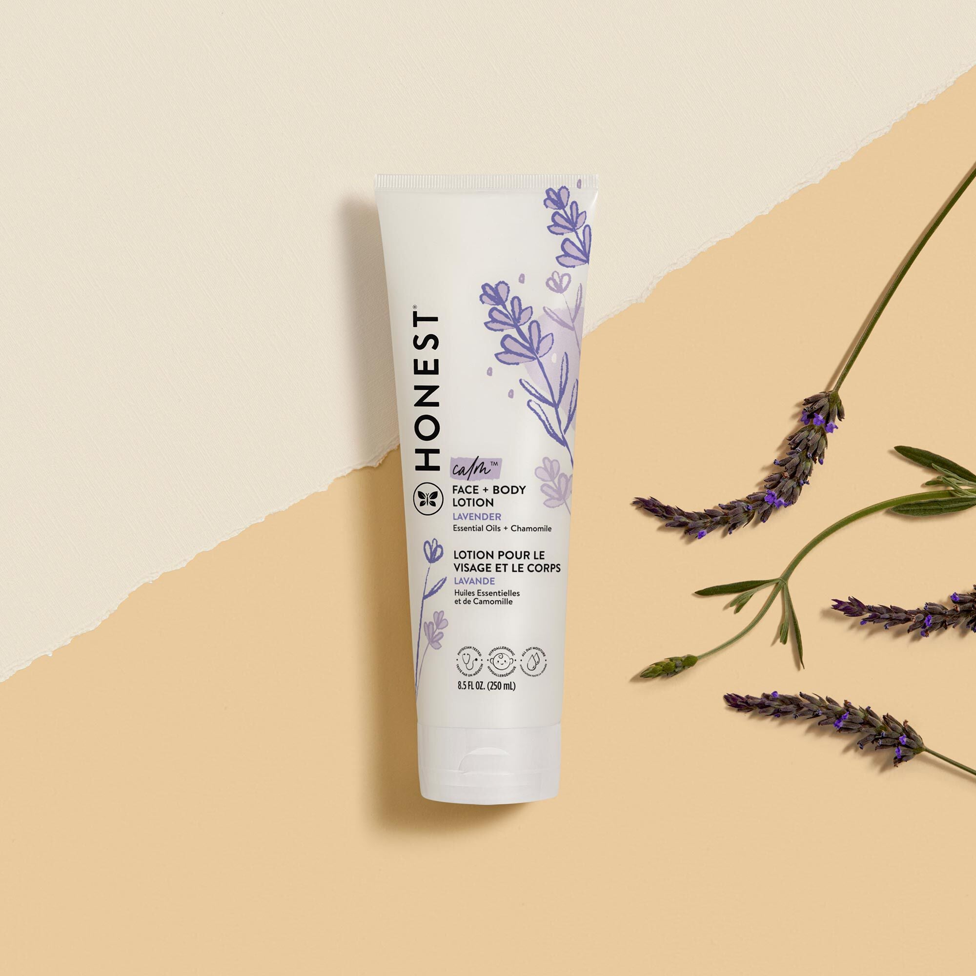 Honest Calm Face + Body Lotion Lavender – Beauty Outlet