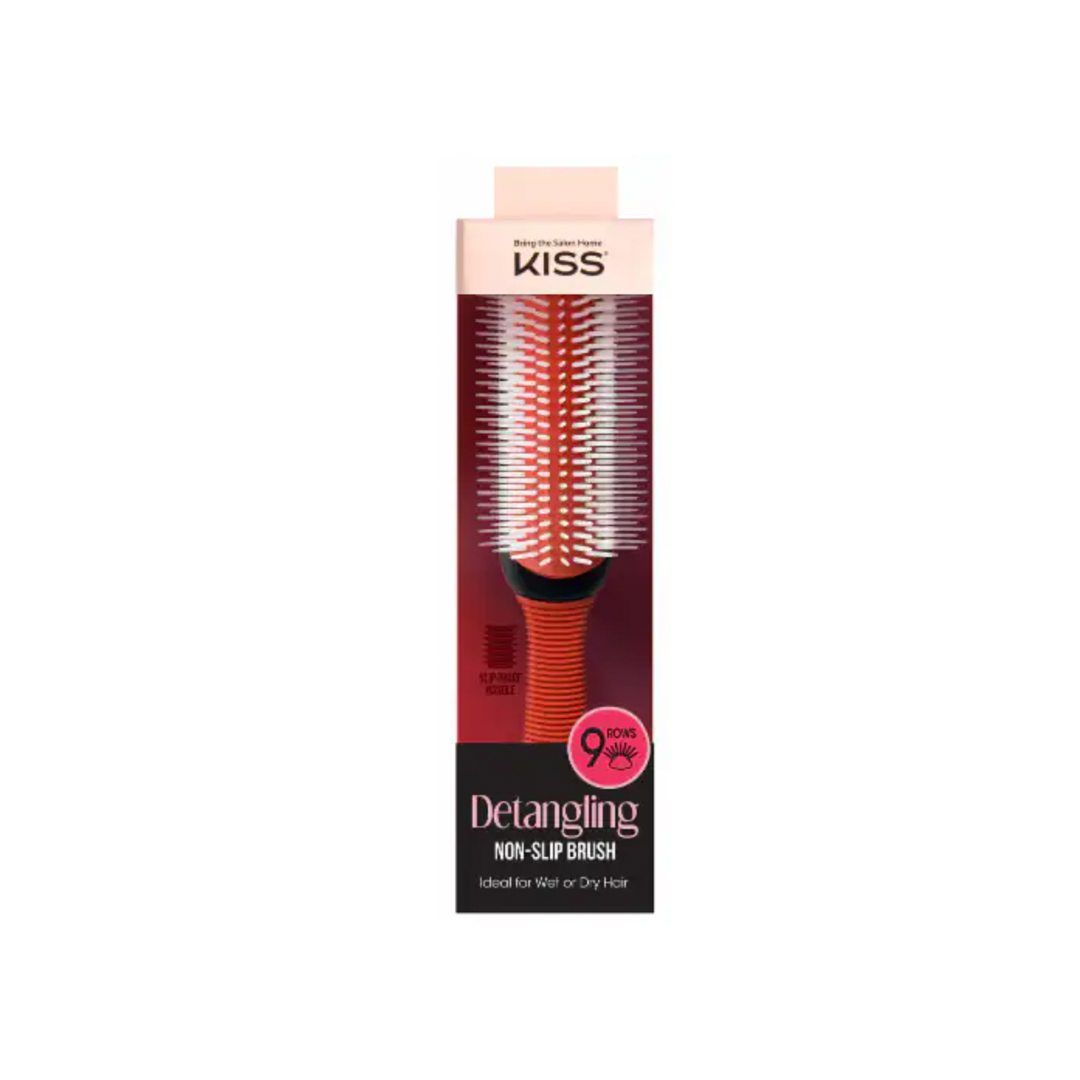 Kiss Detangling Hair Brush Red – Beauty Outlet