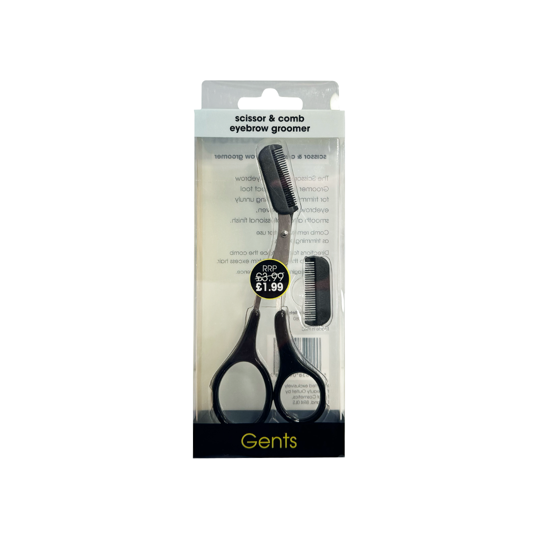 Beauty Outlet Gents Scissor & Comb Eyebrow Groomer BEAU060
