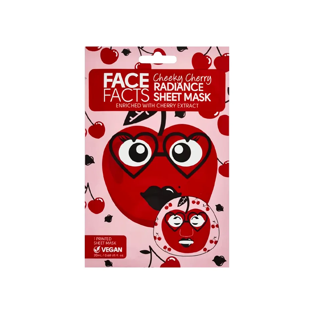 Face Facts Cheeky Cherry Radiance Sheet Mask With Cherry Extract ...
