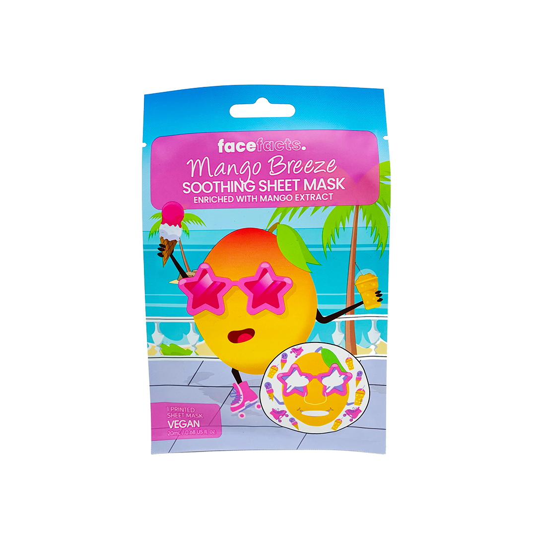 Face Facts Mango Breeze Soothing Printed Sheet Mask – Beauty Outlet