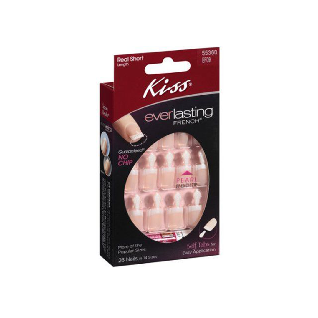 Kiss Everlasting Real Short French 28 Nails 55360 – Beauty Outlet