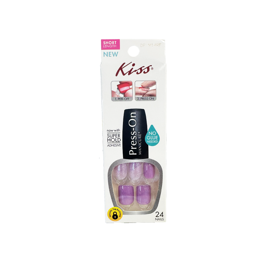 Kiss Impress 24 Nails Short Length Eat Pray Love Purple – Beauty Outlet