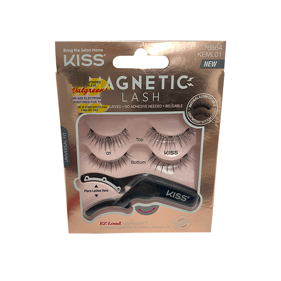 Kiss Magnetic Lash False Eyelashes 76664 With Eyeliner – Beauty Outlet