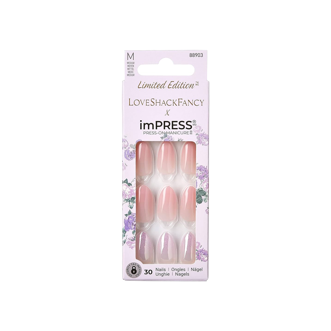 Kiss X Love Shack Fancy Impress 30 Medium Nails Blushing Lavender 8890 – Beauty Outlet