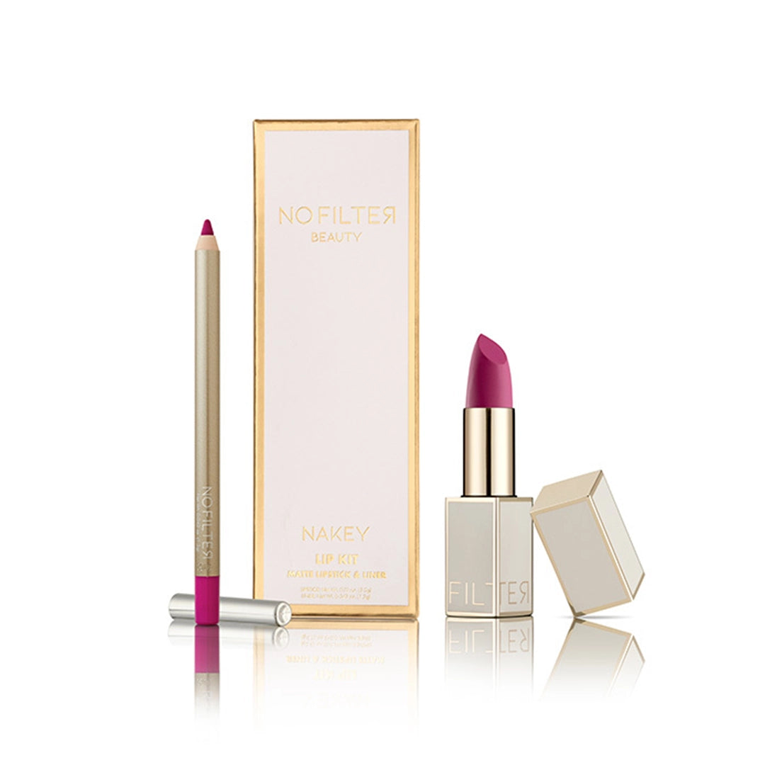 No Filter Beauty Lip Kit With Matte Lipstick & Liner Fandango – Beauty ...