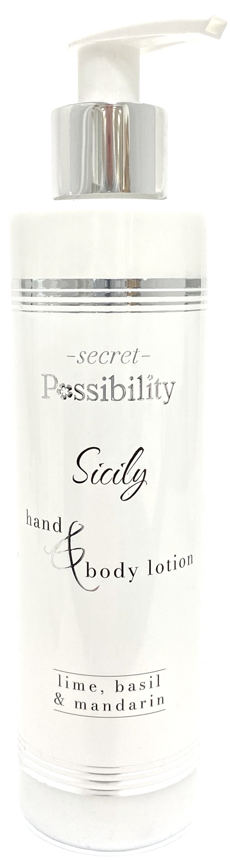 Possibility Secret Hand & Body Lotion Sicily W Lime Basil & Mandarin ...