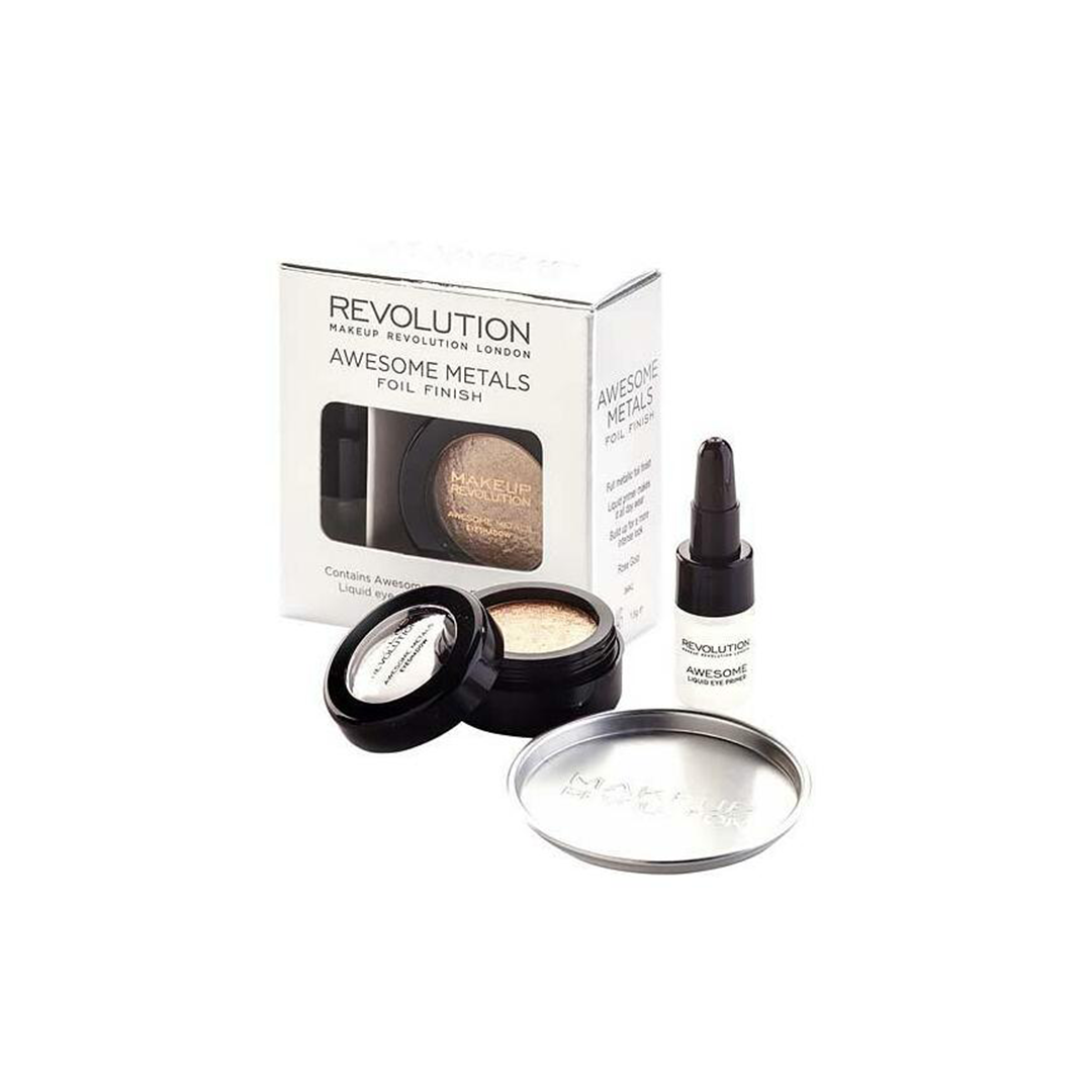 Revolution Awesome Metals Eyeshadow Foil Finish Pure Platinum – Beauty ...