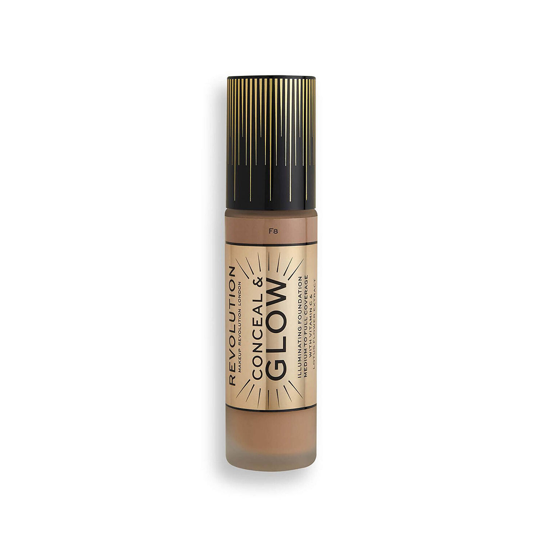 Revolution Conceal & Glow Foundation F8 – Beauty Outlet