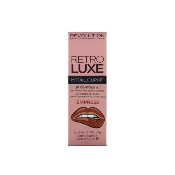 Revolution Retro Luxe Metallic Lip Kit Empress – Beauty Outlet