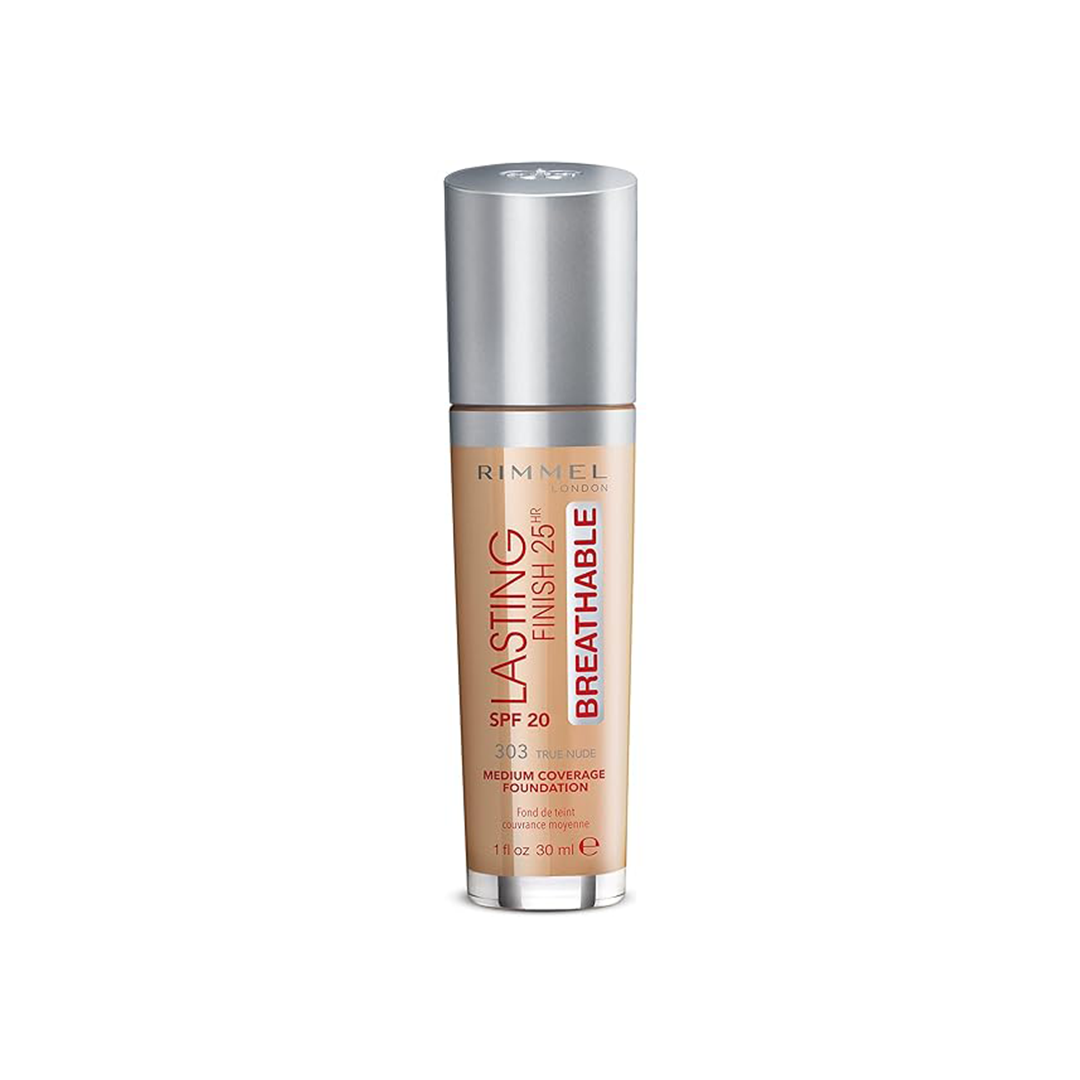 Rimmel Lasting Finish 25H Breathable Foundation 303 True Nude – Beauty ...