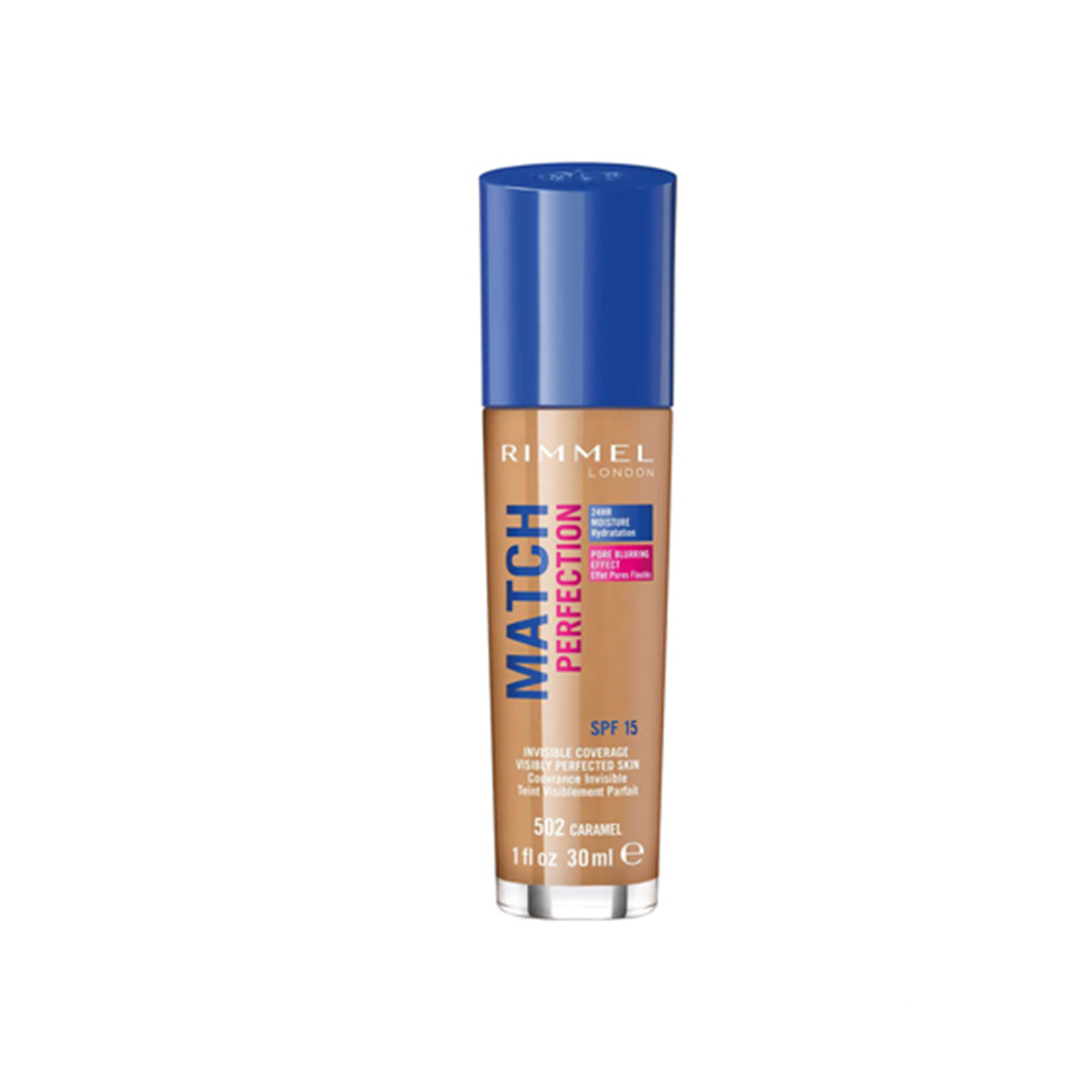 Rimmel Match Perfection Foundation 502 Caramel – Beauty Outlet