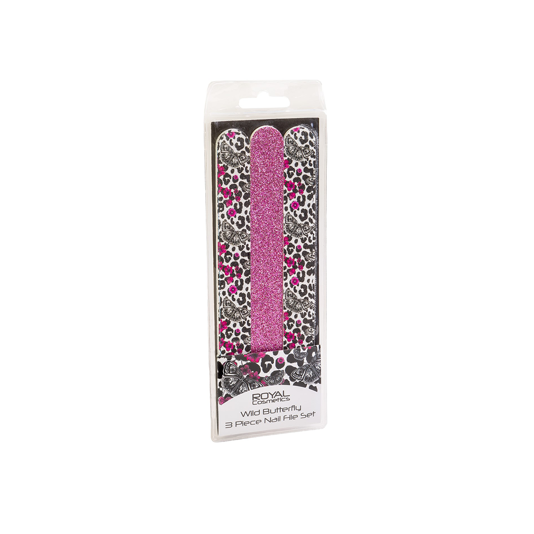 Royal Cosmetics Wild Butterfly Nail File Set 3 Piece – Beauty Outlet
