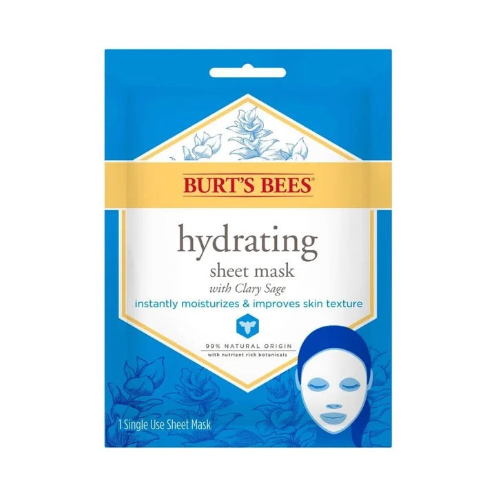 Burts Bees Hydrating Sheet Mask W Clary – Beauty Outlet