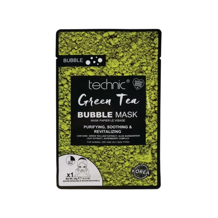 Technic Green Tea Bubble Mask – Beauty Outlet