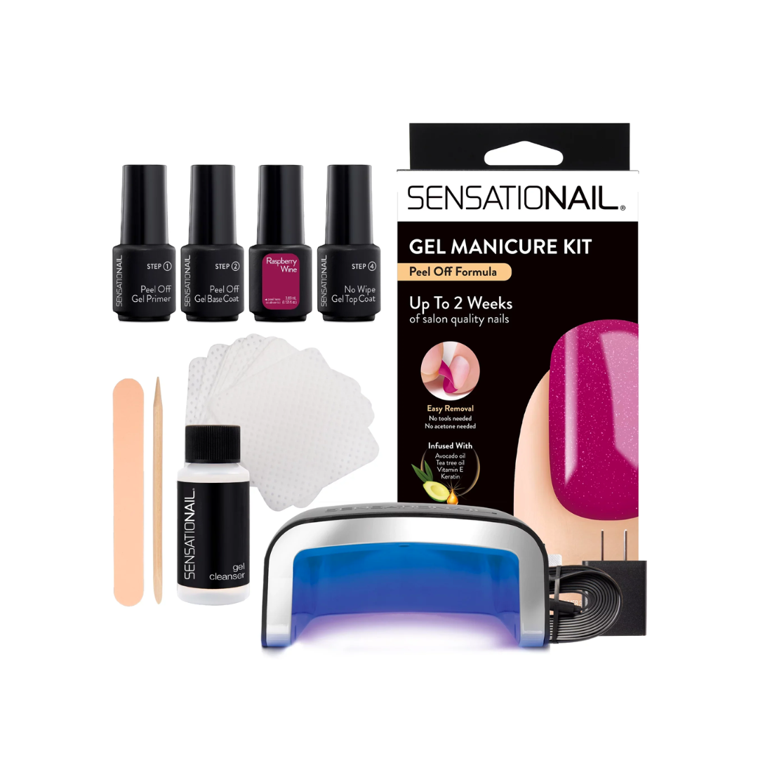 Sensationail Gel Starter Kit Raspberry Wine – Beauty Outlet