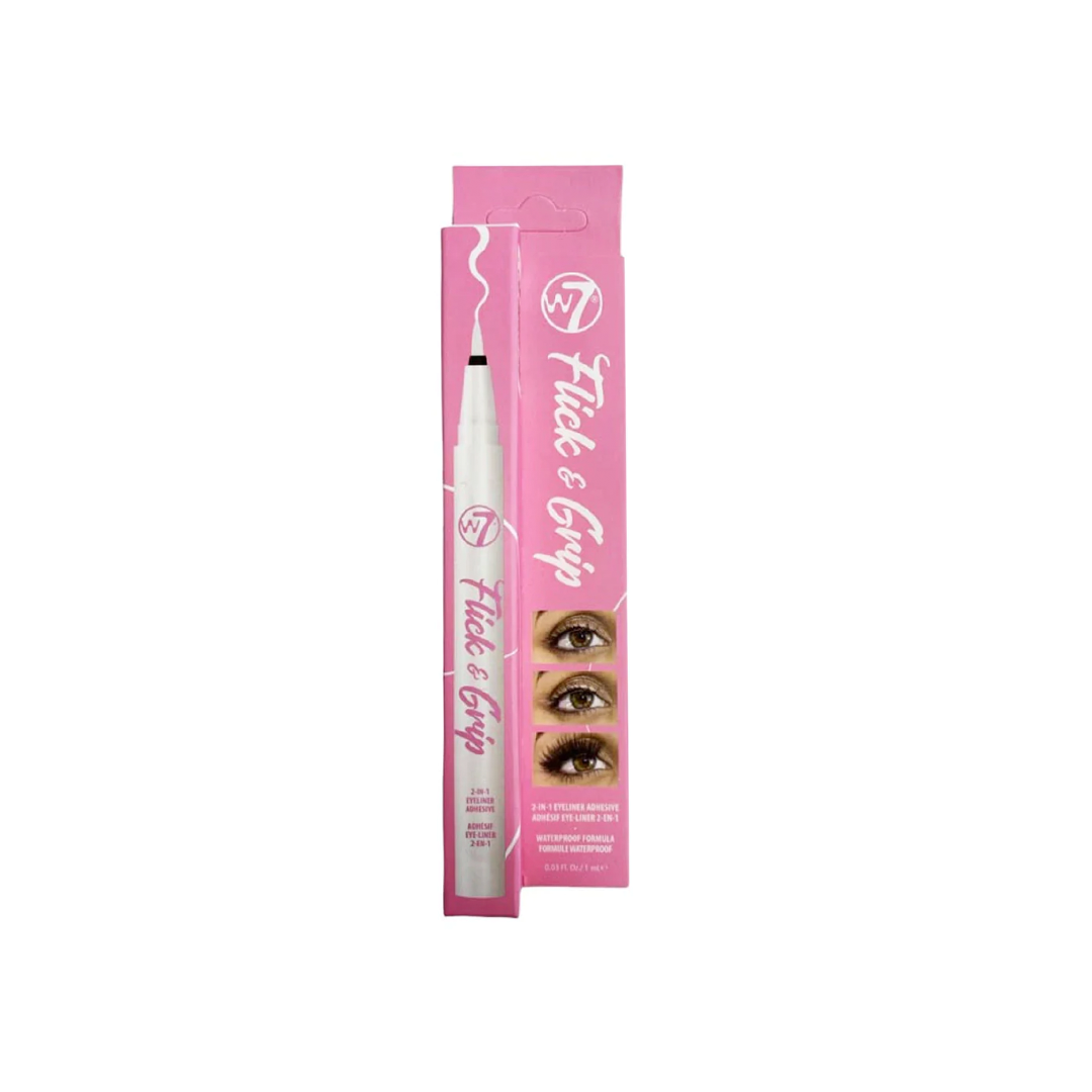 W7 Flick & Grip 2-In-1 Adhesive Eyeliner Pen Clear – Beauty Outlet