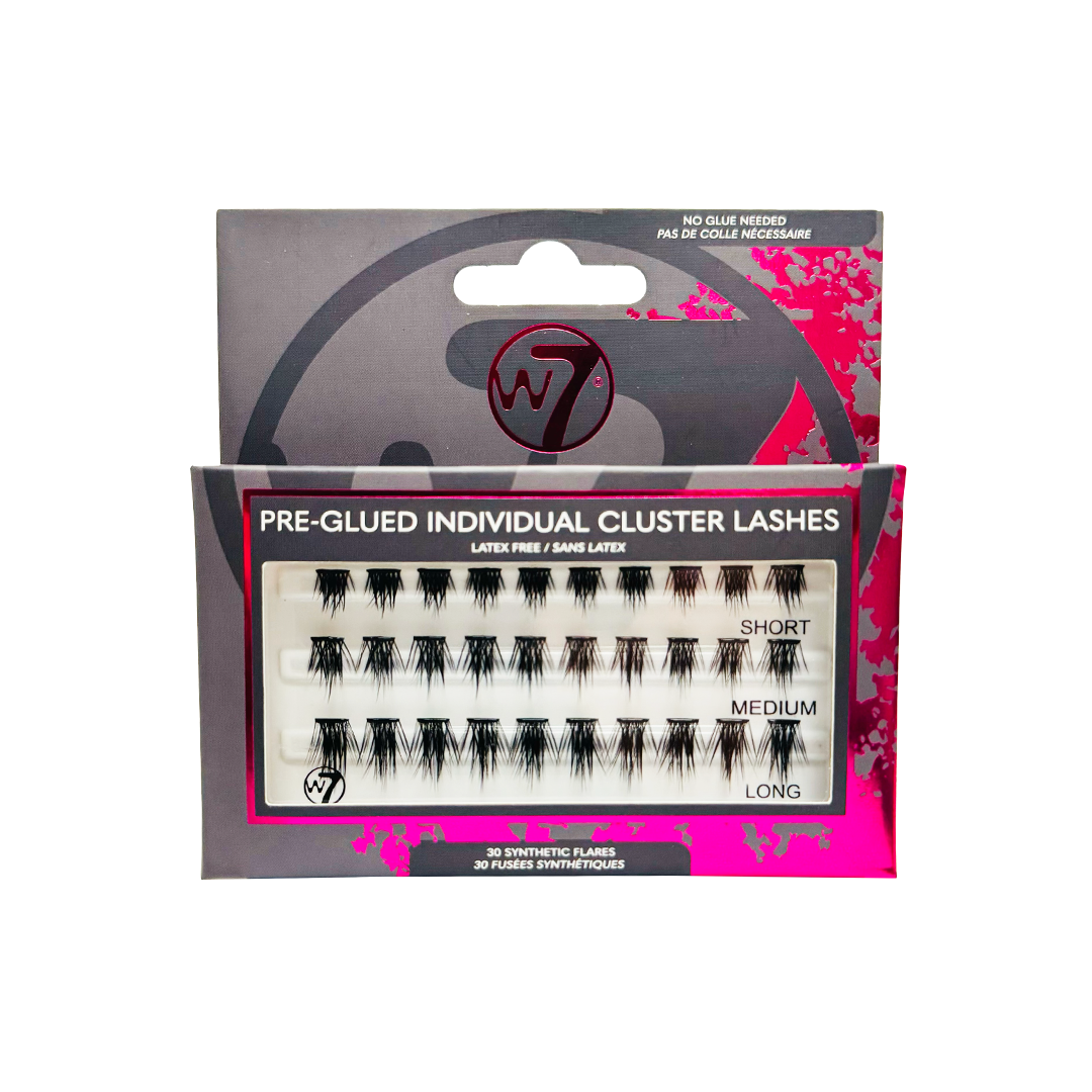 W7 Pre Glued Individual Cluster Lashes – Beauty Outlet