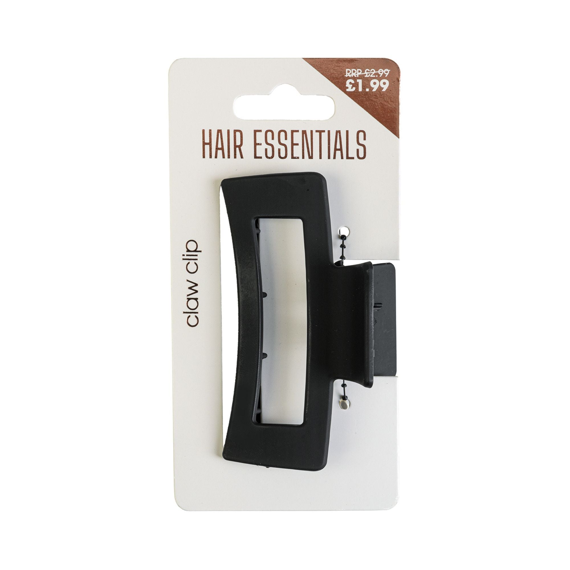 Beauty Outlet Square Claw Clip Black BEAU286