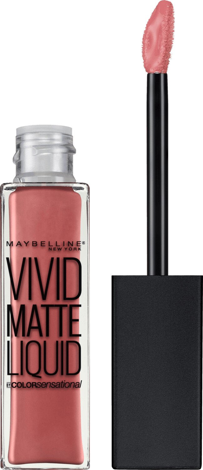 Maybelline Vivid Matte Liquid Lip Gloss Blushing Beige 07 – Beauty Outlet