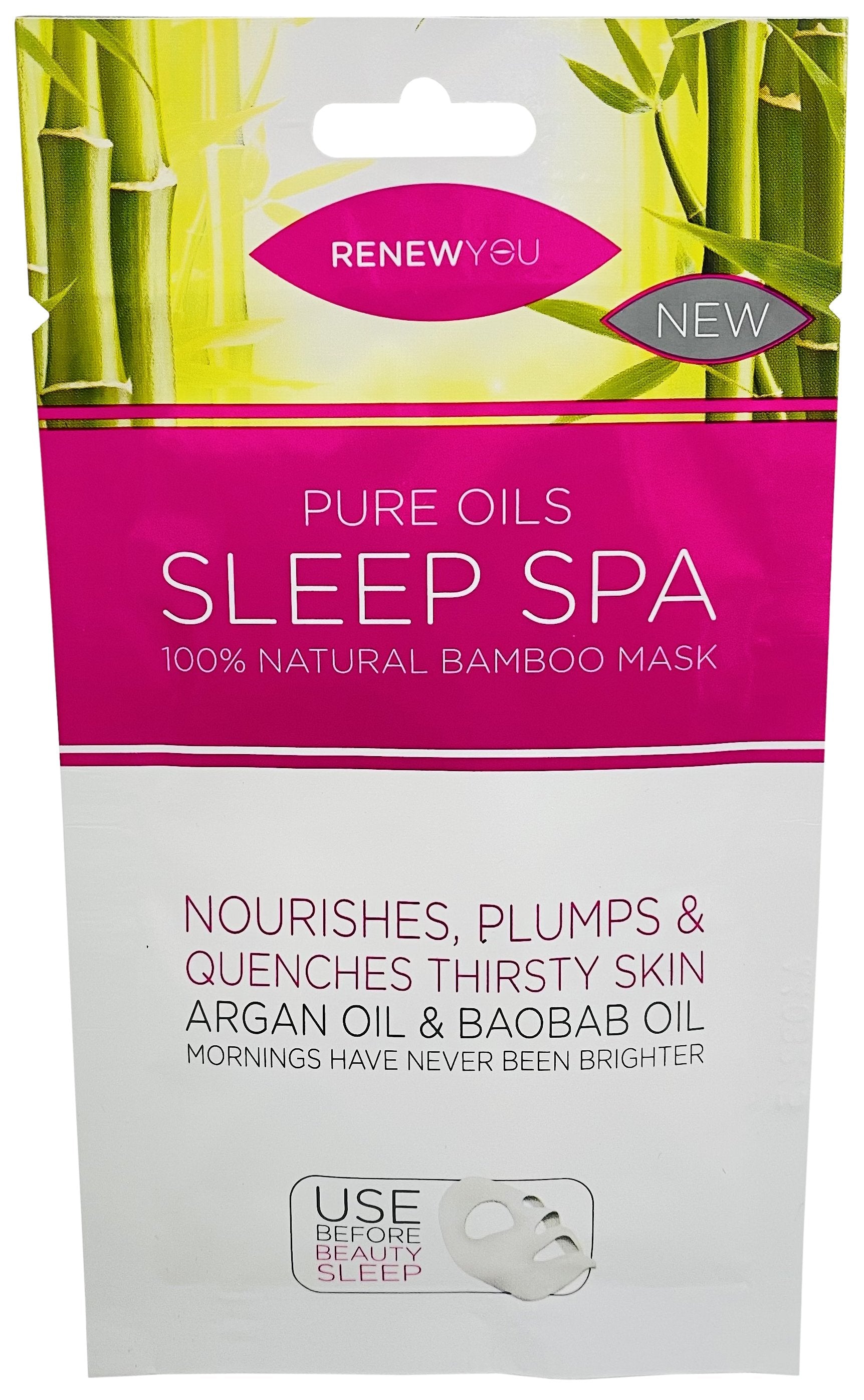 Sleep Spa Pure Oils Argan Oil & Baobab Oil Sheet Mask – Beauty Outlet